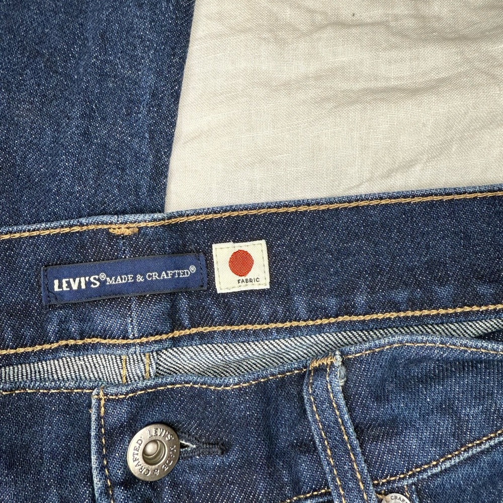 Levi's Japanese Selvedge Denim 33 X 32 Slim Taper Dar… - Gem